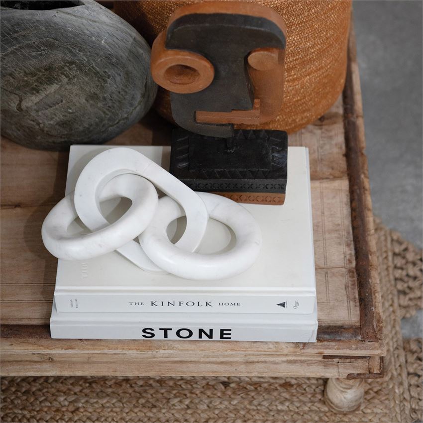 Marble Chain Decor, White - 11" – Homies